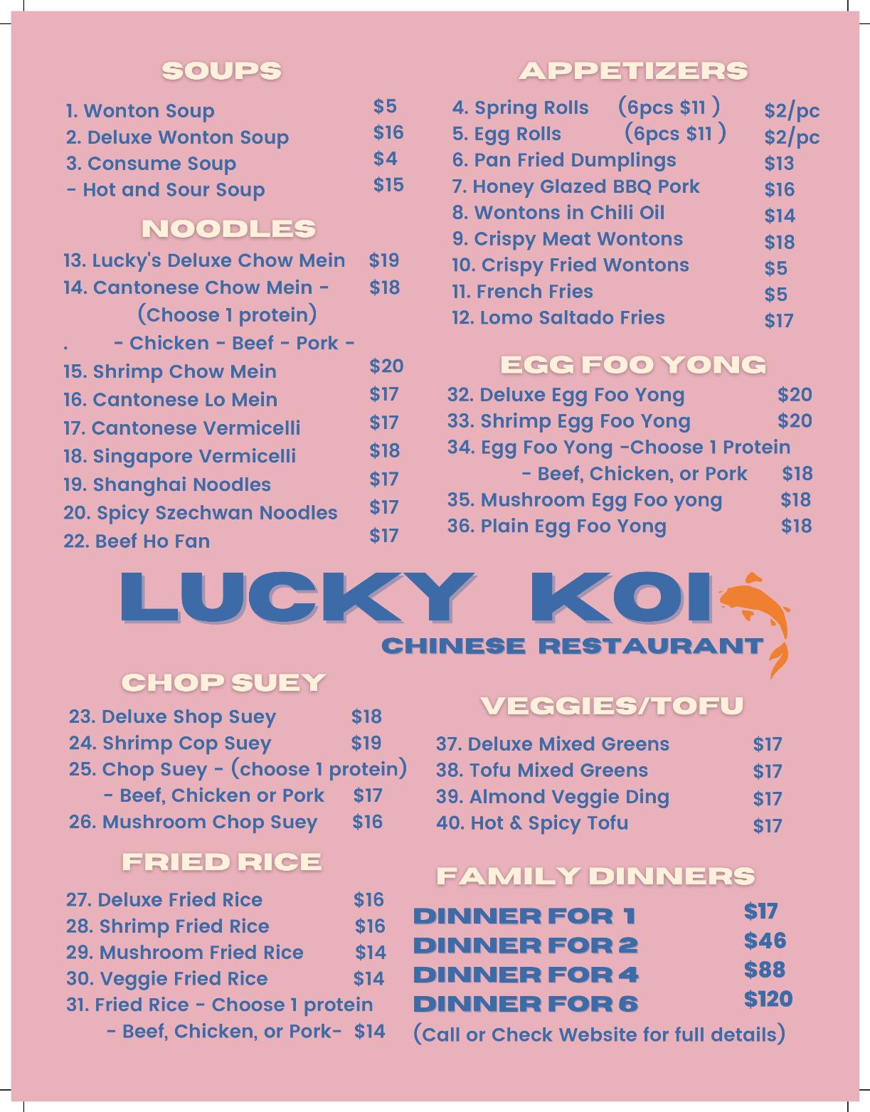 LUCKY KOI EXPRESS CHINESE RESTAURANT